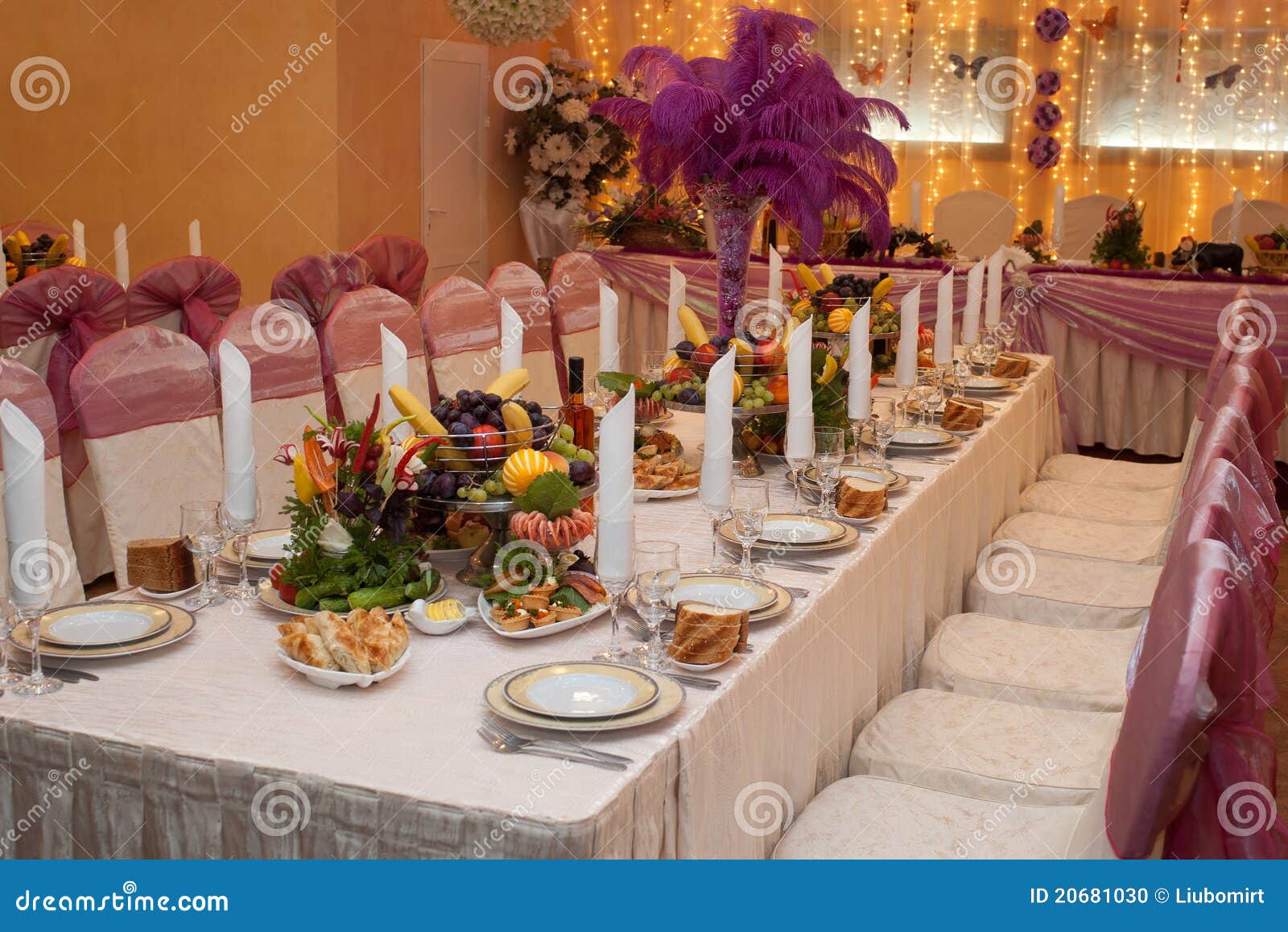 Celebrating an Event with a Banquet Stock Photo - Image of bread, field ...