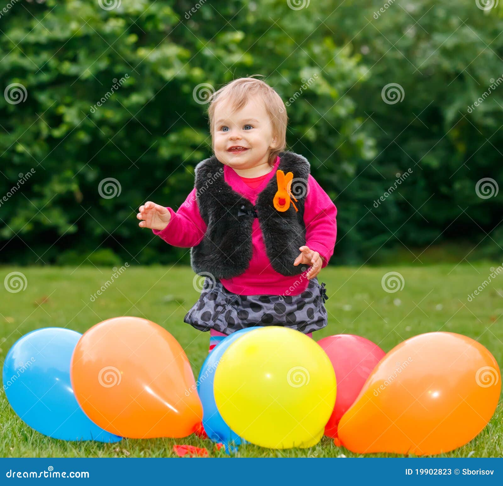 Celebrating first birthday stock image. Image of emotion - 19902823