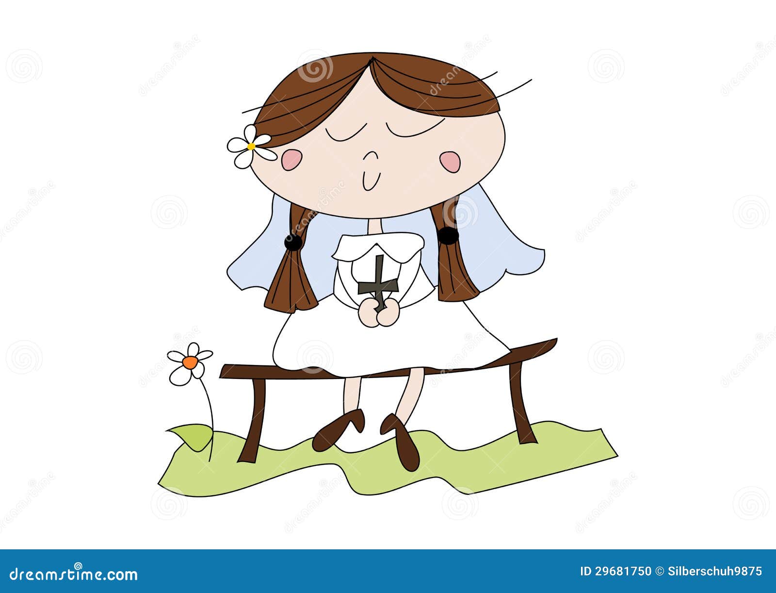 Celebrating First Communion Stock Vector - Illustration of festivity ...