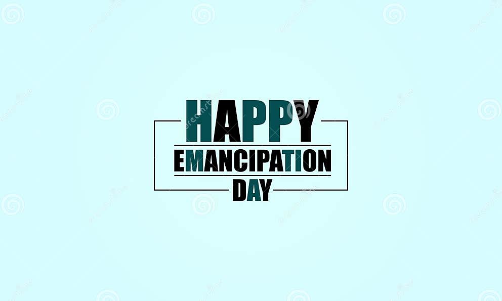 Celebrating Emancipation Day with Stunning Text Designs Stock Vector ...