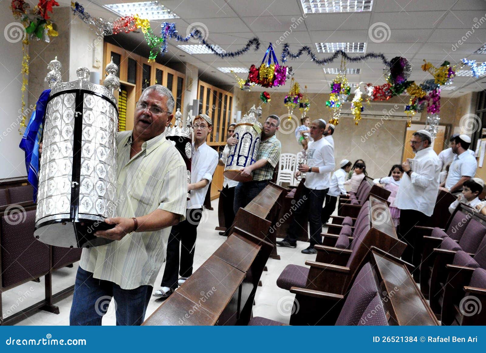 Celebrating Jewish Holiday Simchat Torah Editorial Stock Image - Image ...