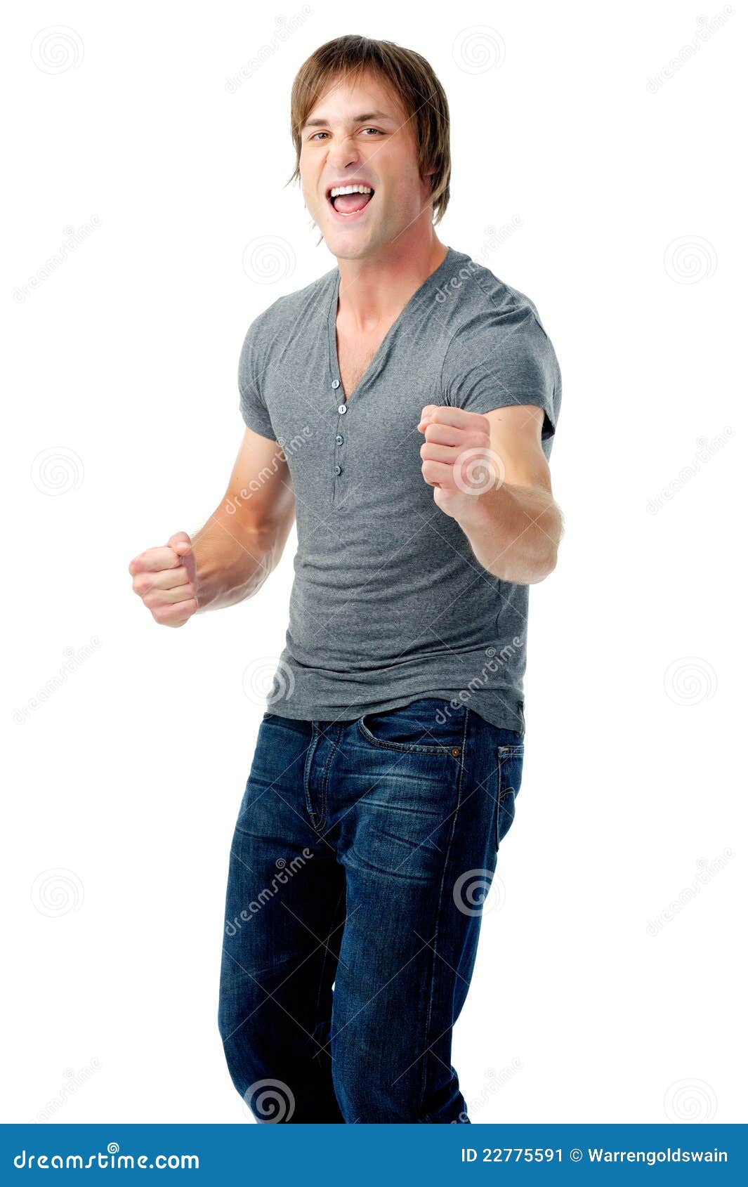 Celebrating man stock image. Image of keywords, attractive - 22775591