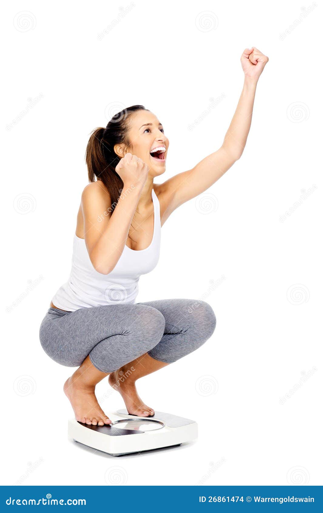 Celebrating scale woman stock photo. Image of celebrate - 26861474