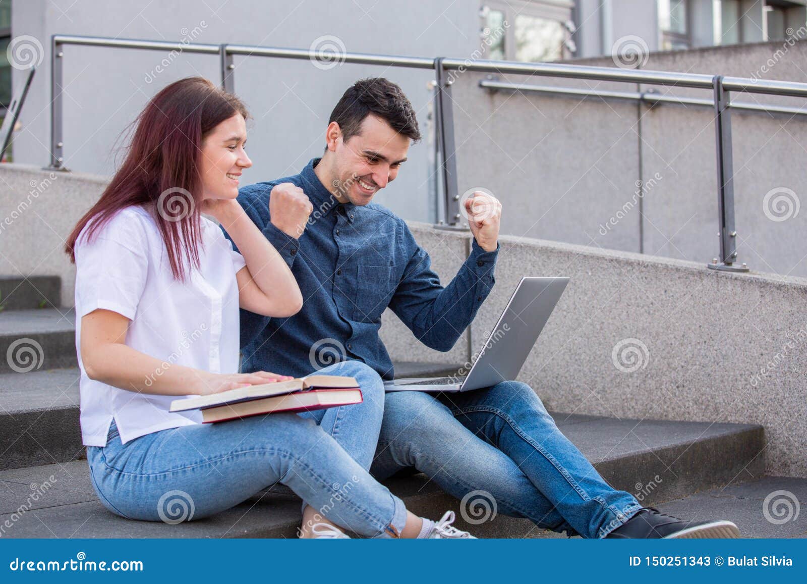 Celebrating success stock image. Image of education - 150251343