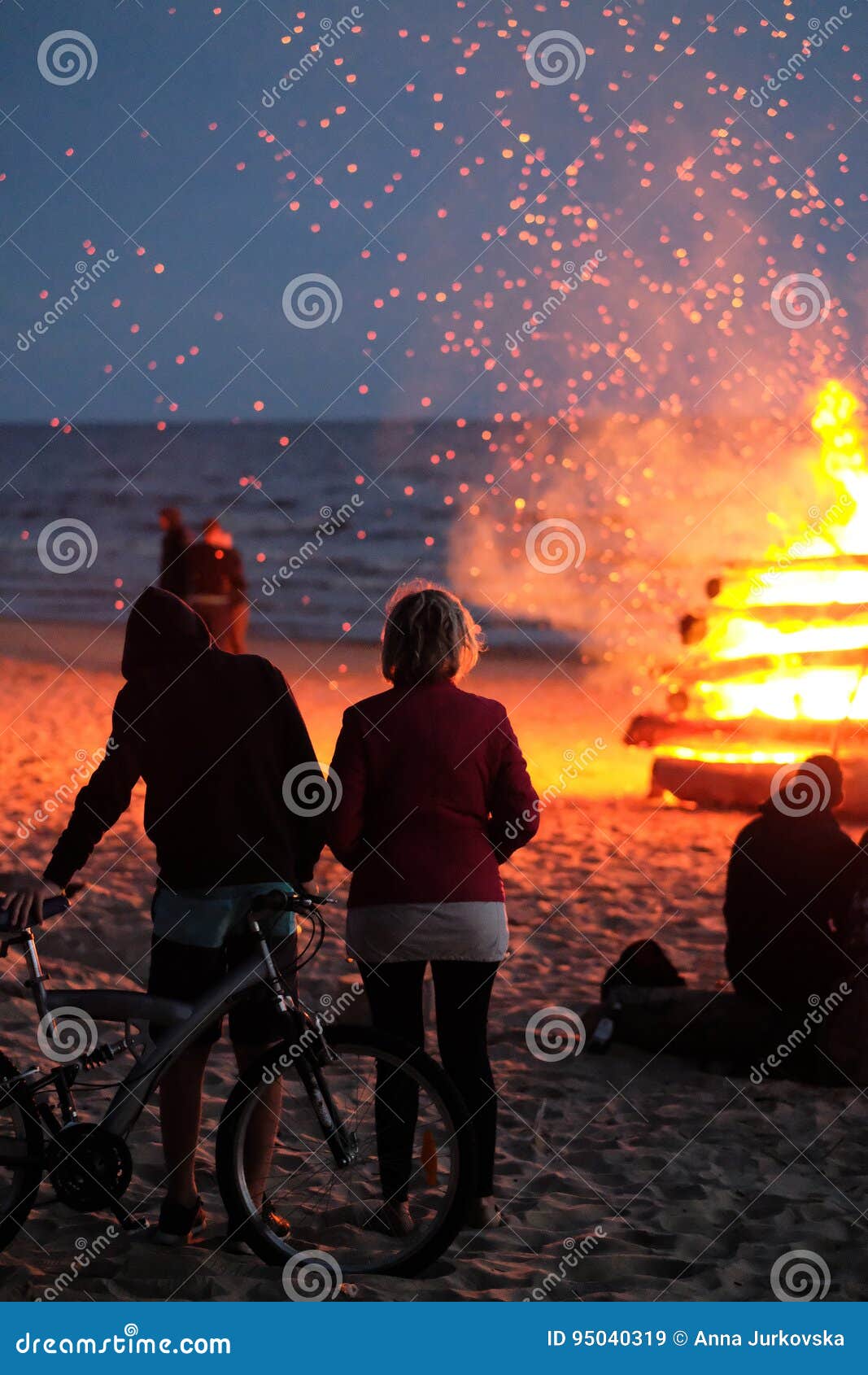 Celebrating the Summer Solstice Editorial Stock Image - Image of riga ...