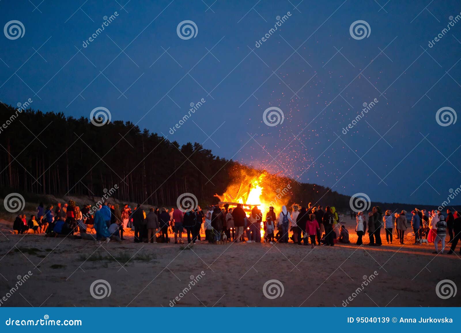 Celebrating the Summer Solstice Editorial Stock Image - Image of ...