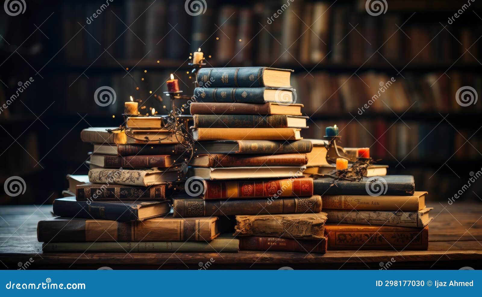 Celebrating World Book Day with a Towering Stack of Books in the ...