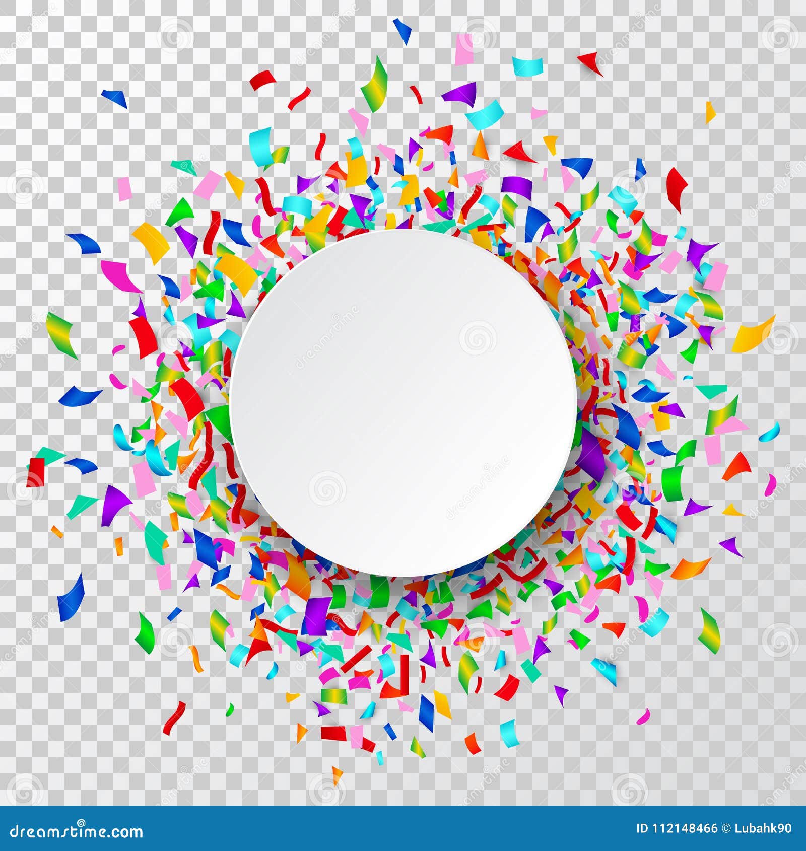 Celebration Background. Background with Colorful Confetti and Place for ...