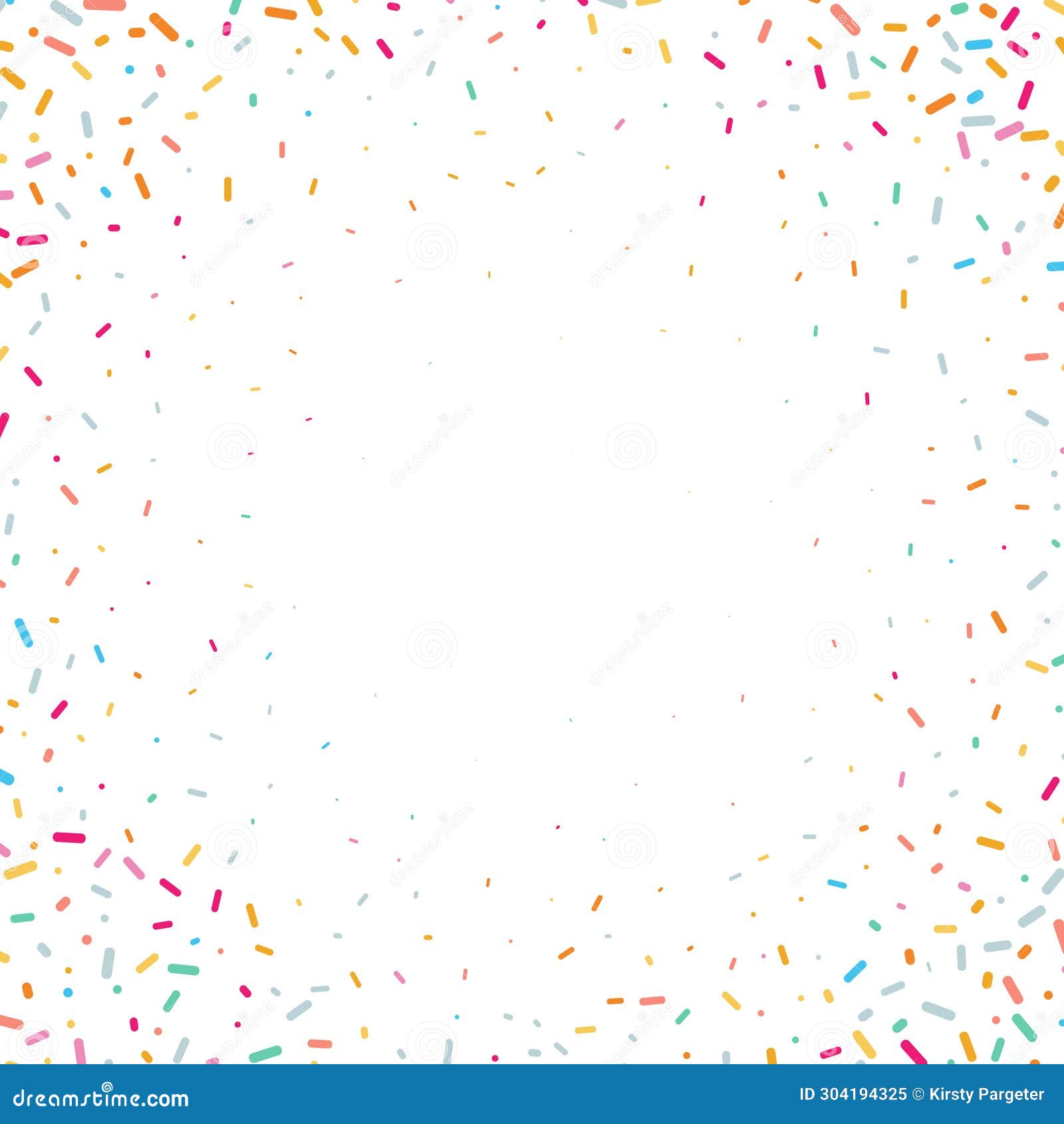 Celebration Background with Colourful Confetti Border Design Stock ...