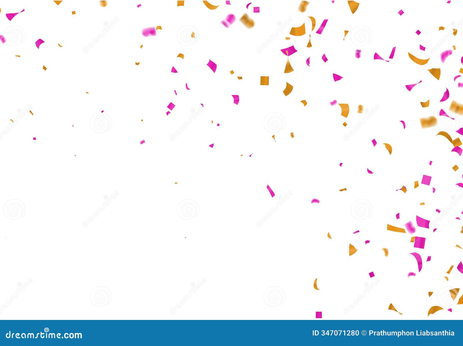 Celebration Background with Confetti and Ribbons. Vector Illustration ...