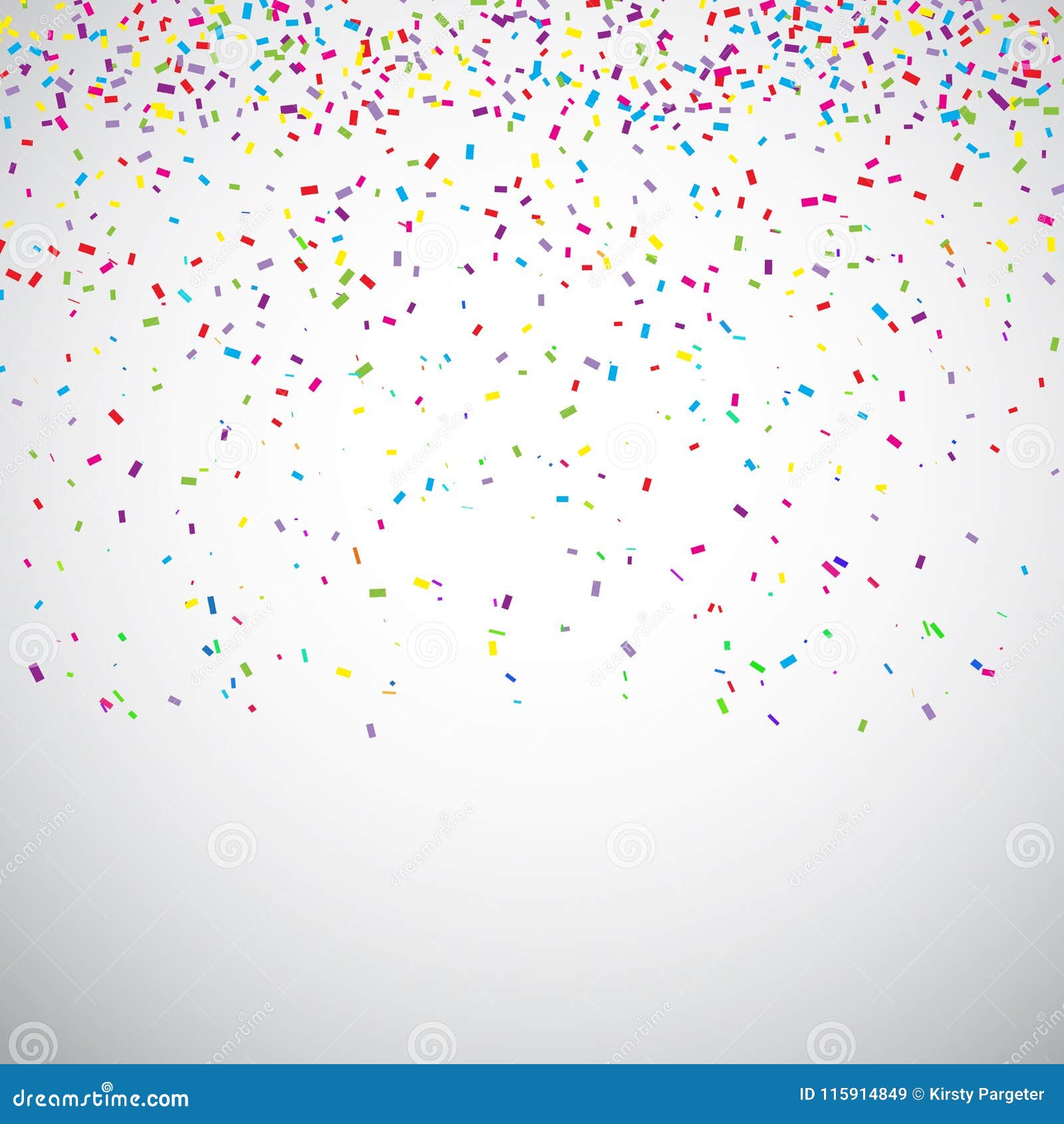 Confetti Background on a Gradient Design Stock Vector - Illustration of ...