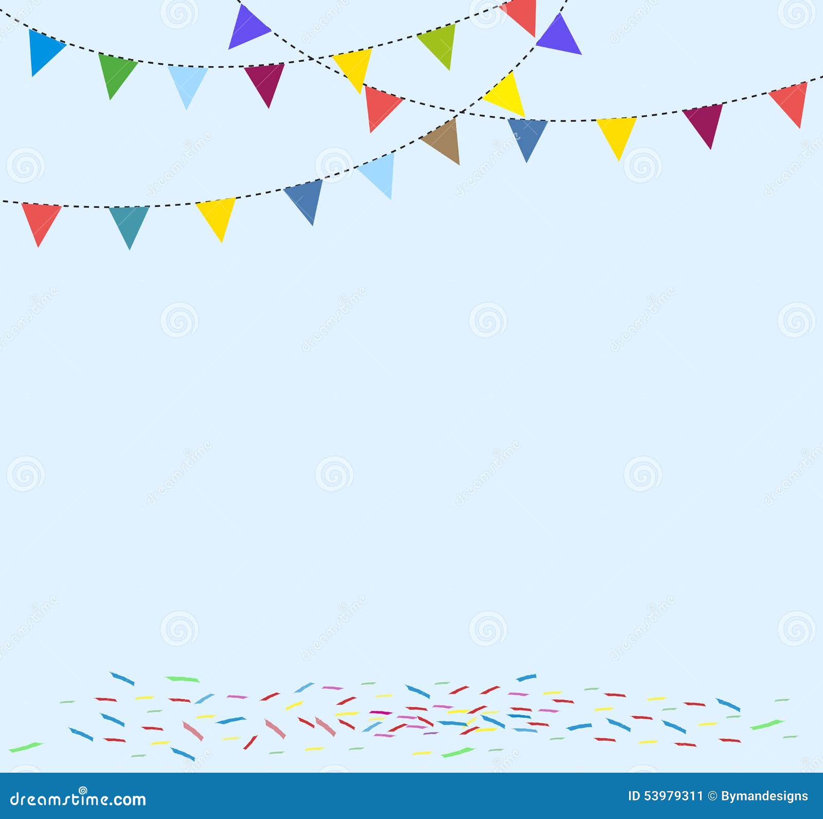 Celebration Background with Flag Bunting Stock Illustration ...