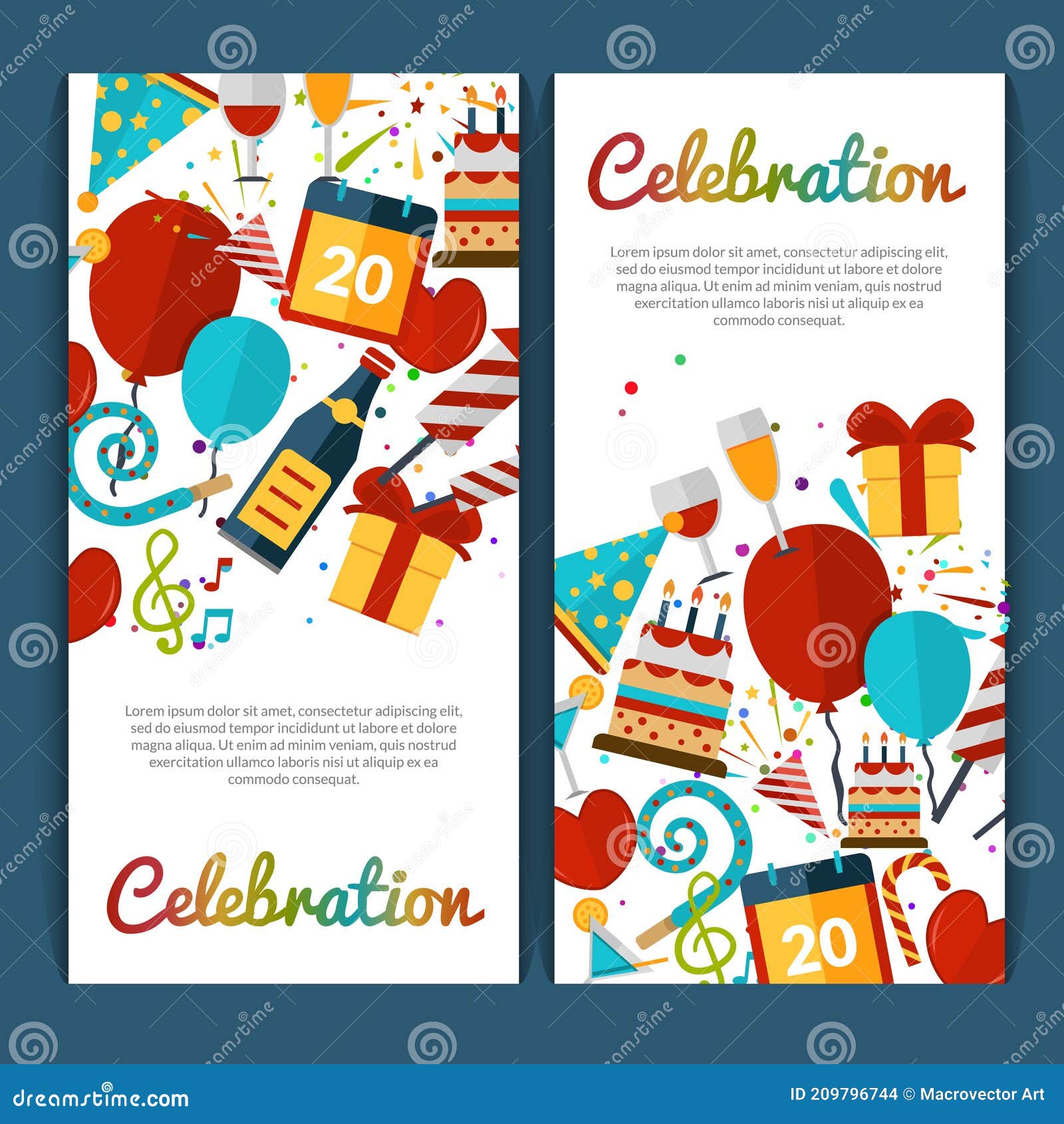 Celebration Banners Set stock vector. Illustration of collection ...