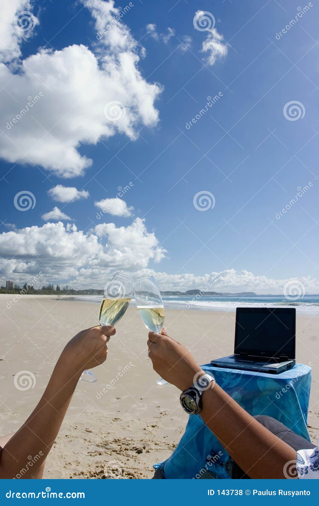 Celebration on the beach stock photo. Image of champaign - 143738