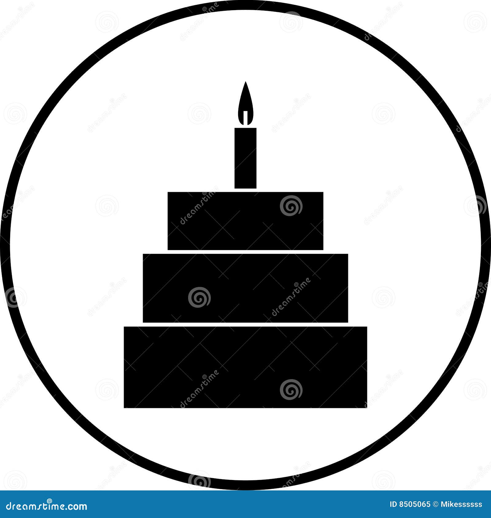 Celebration Cake Vector Symbol Stock Vector - Illustration of icon ...