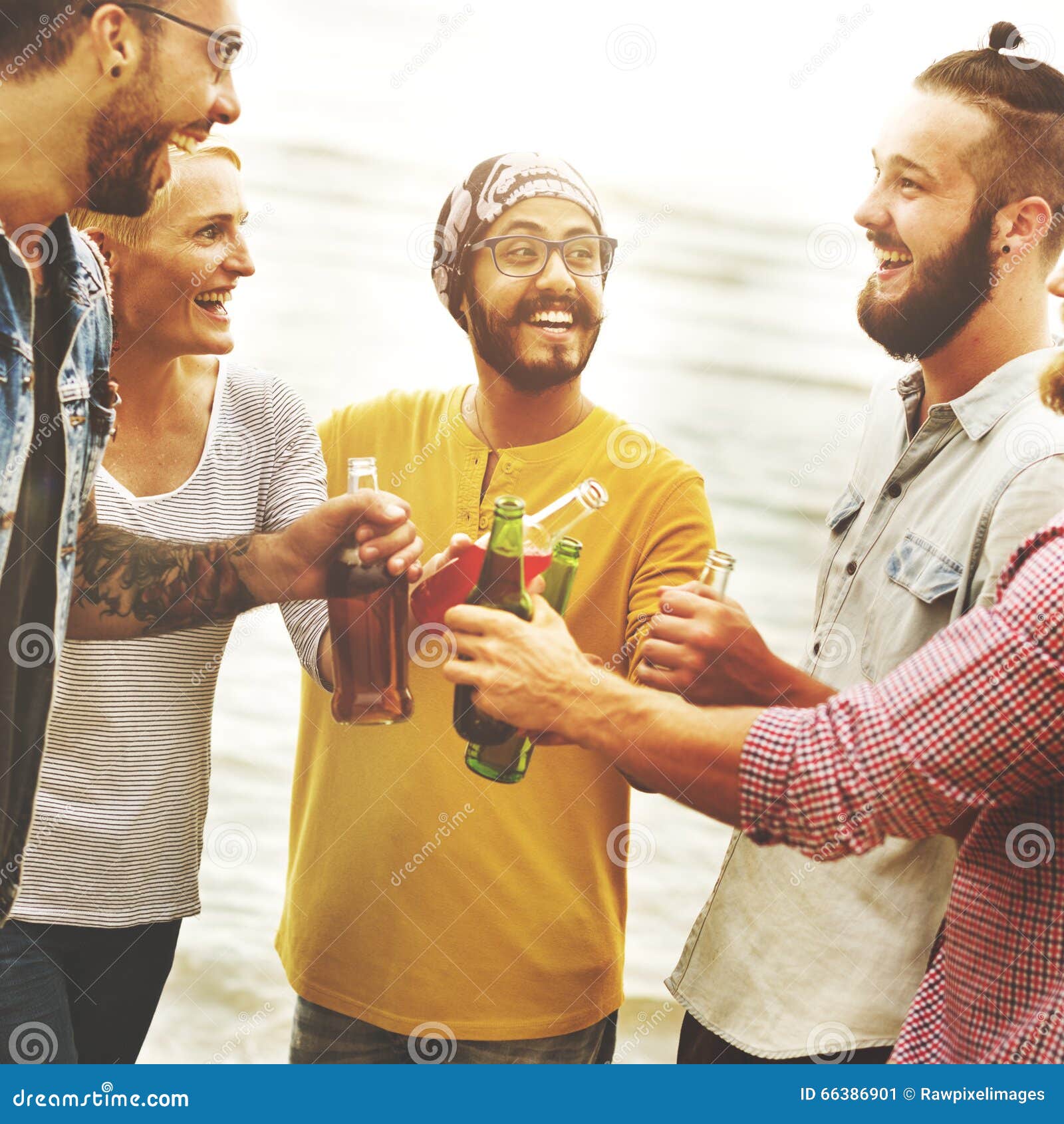 Celebration Cheers Hipster Drinking Together Friends Concept Stock ...