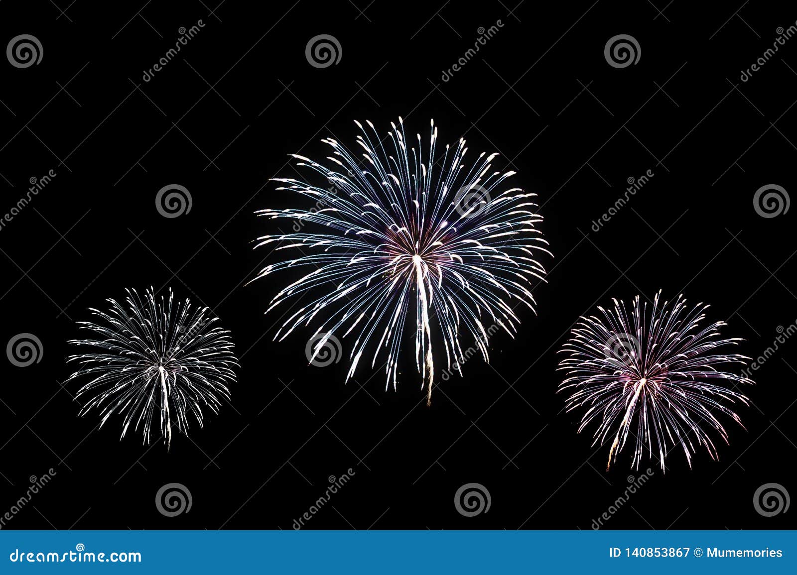 Celebration of Colorful Fireworks Explosion Stock Image - Image of ...