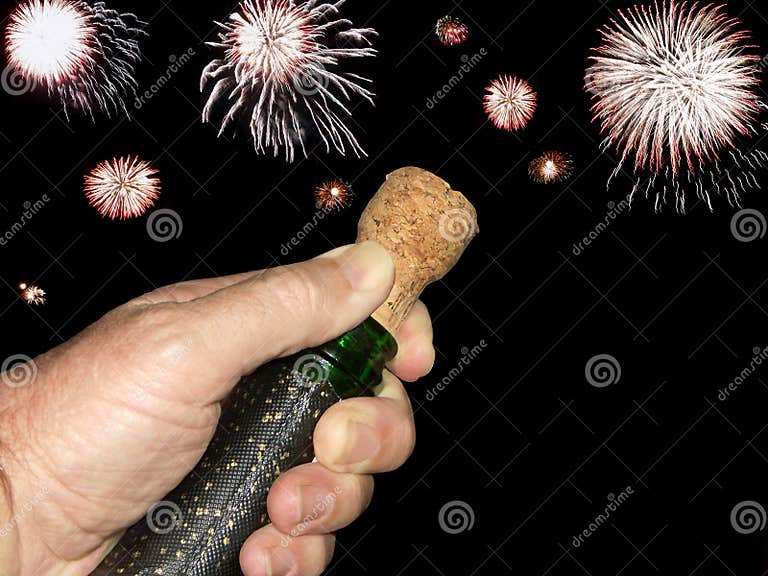 Celebration cork popping stock image. Image of finger, party - 540161
