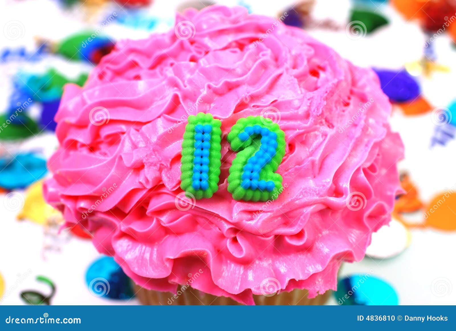Celebration Cupcake - Number 12 Stock Photo - Image of cake, sweets ...