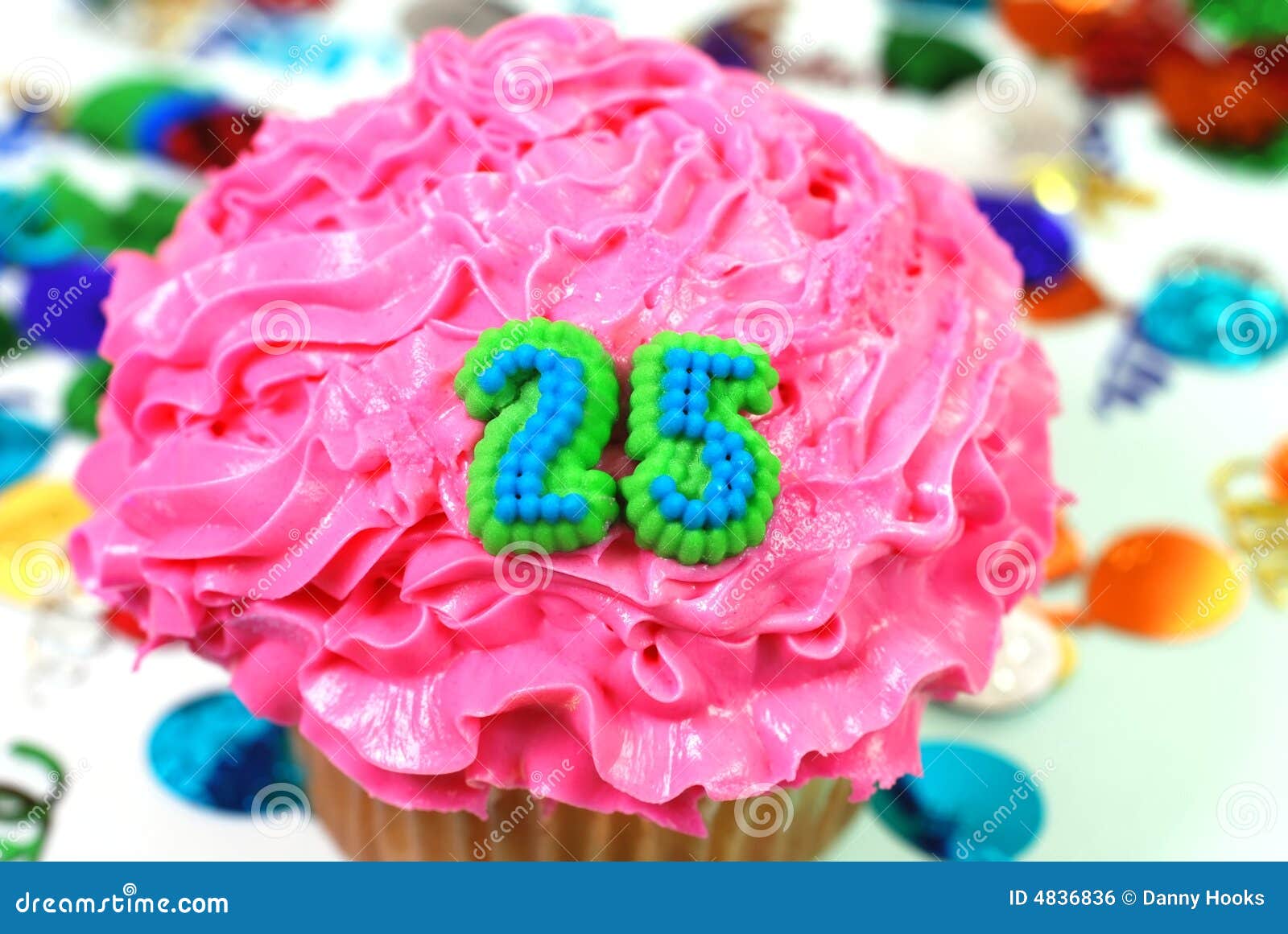 Celebration Cupcake - Number 25 Stock Photo - Image of yummy, sweets ...