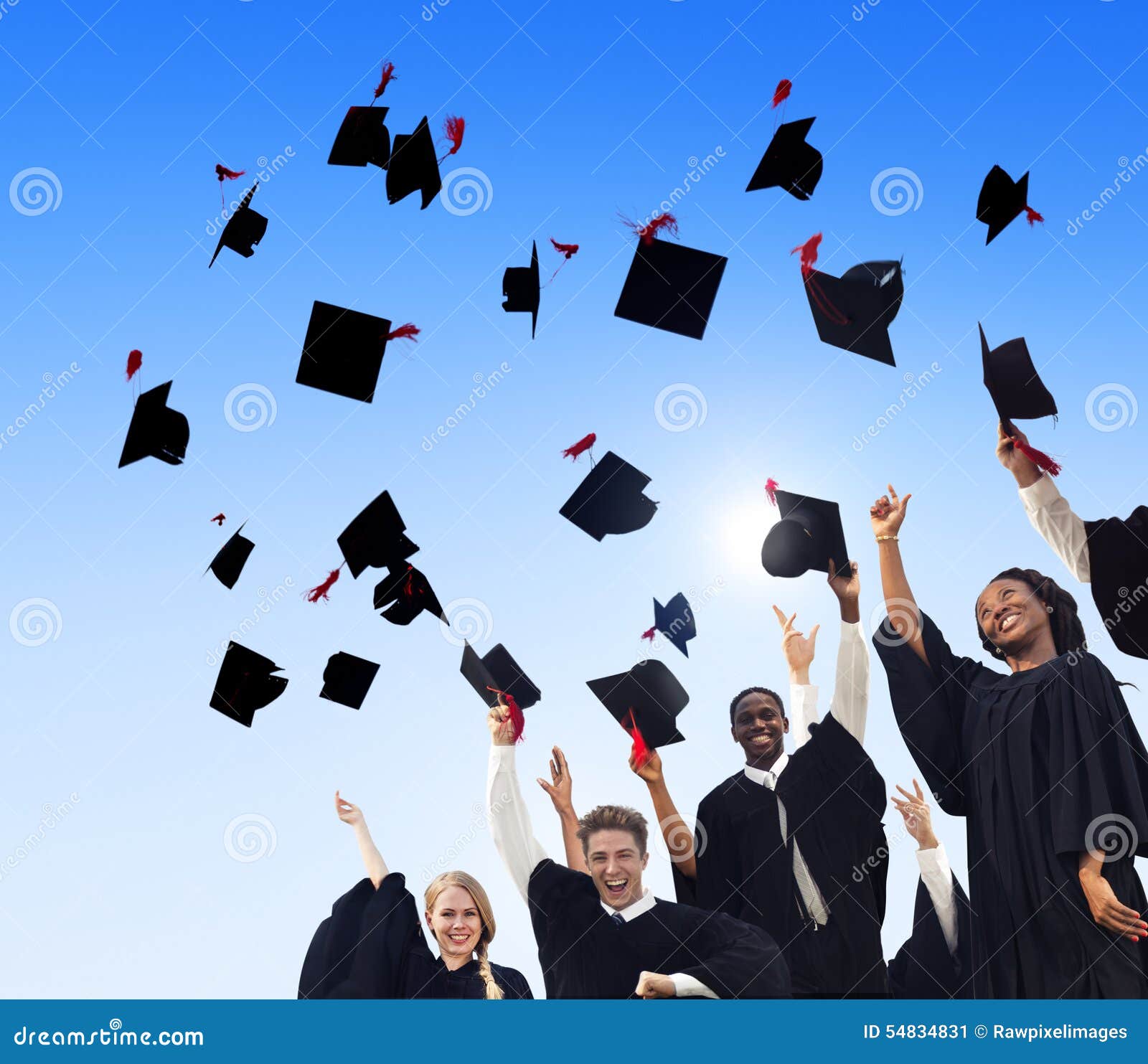 Celebration Education Graduation Student Success Learning Concept Stock ...