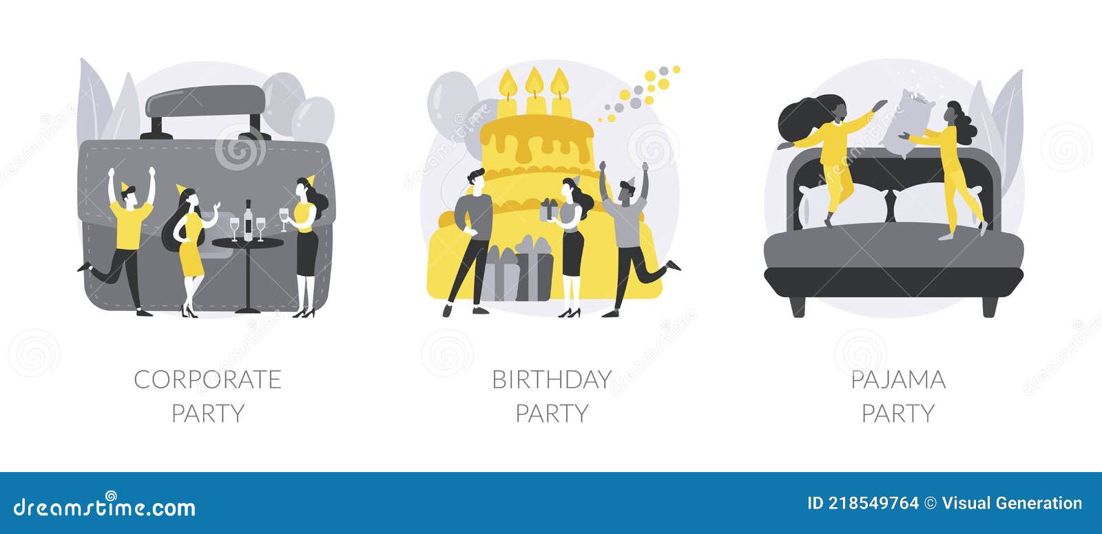 Celebration Event Abstract Concept Vector Illustrations. Stock Vector ...