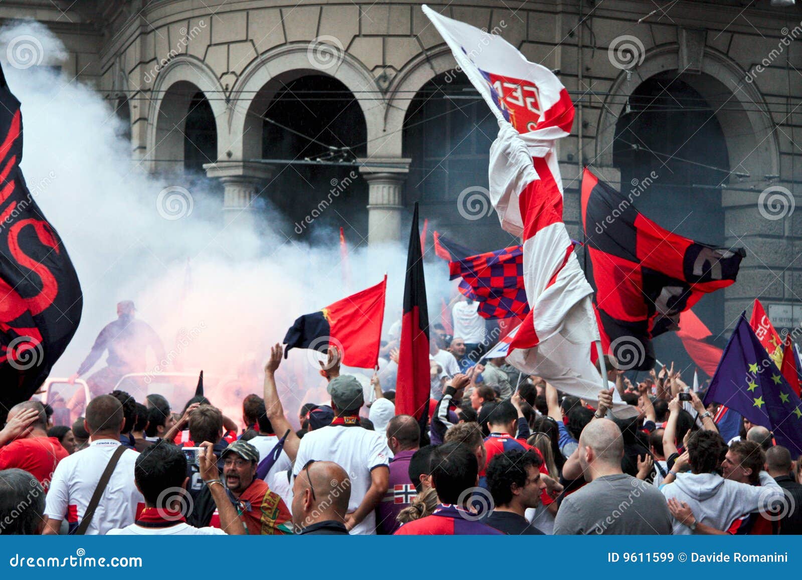 Celebration for Genoa Football Team Editorial Stock Image - Image of ...