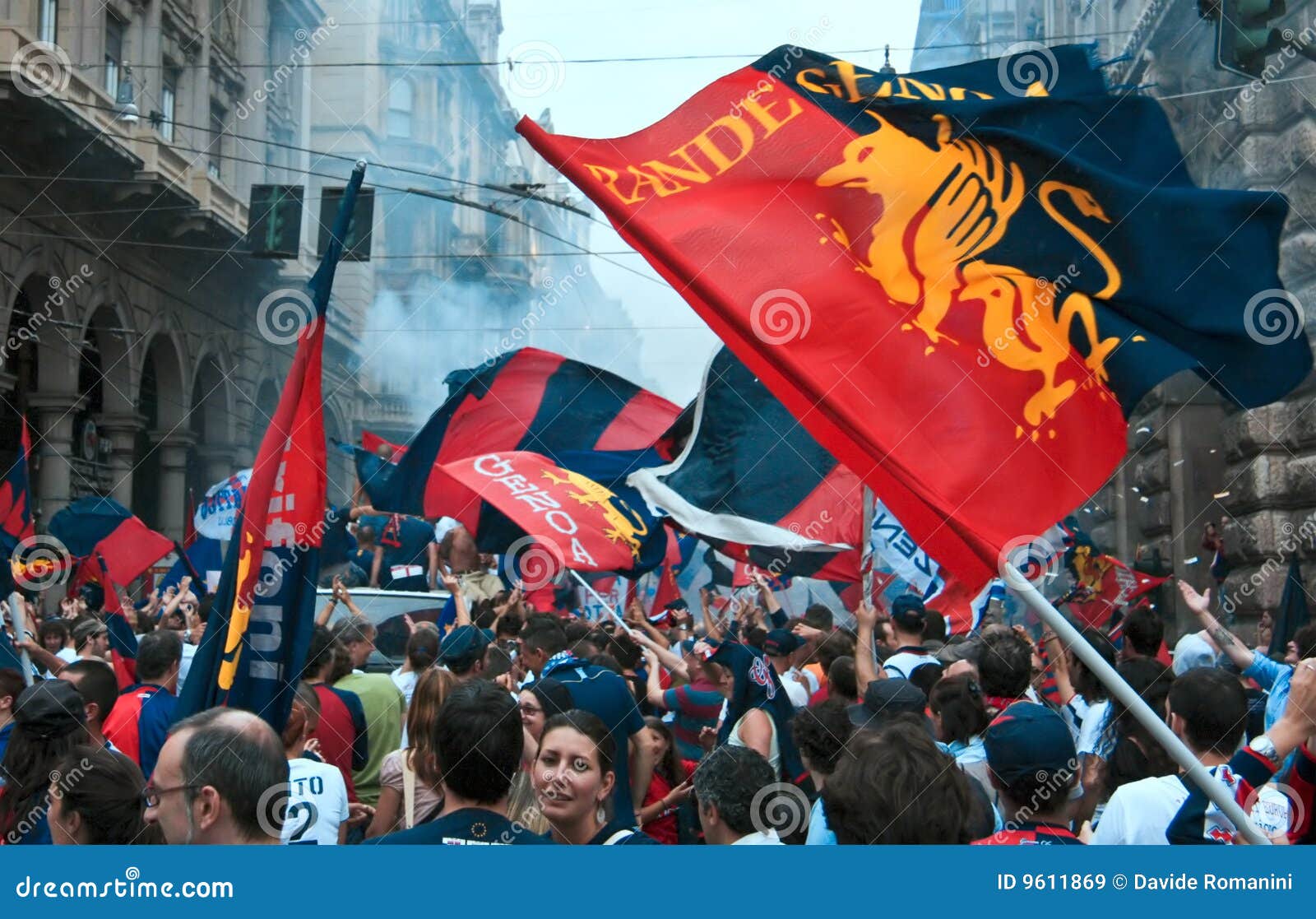 Celebration for Genoa Football Team Editorial Stock Image - Image of ...