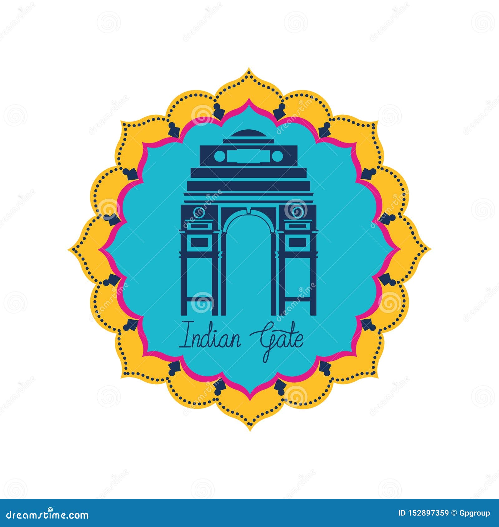 Gate Of India Icon. Trendy Flat Vector Gate Of India Icon On White ...
