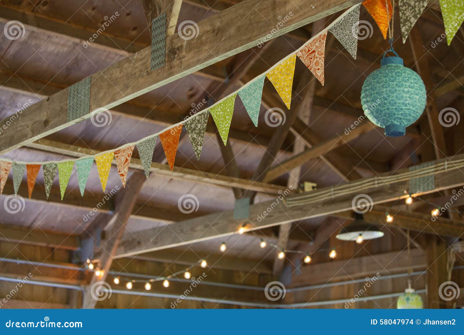 Celebration Lights and Banner. Stock Photo - Image of frame, round ...