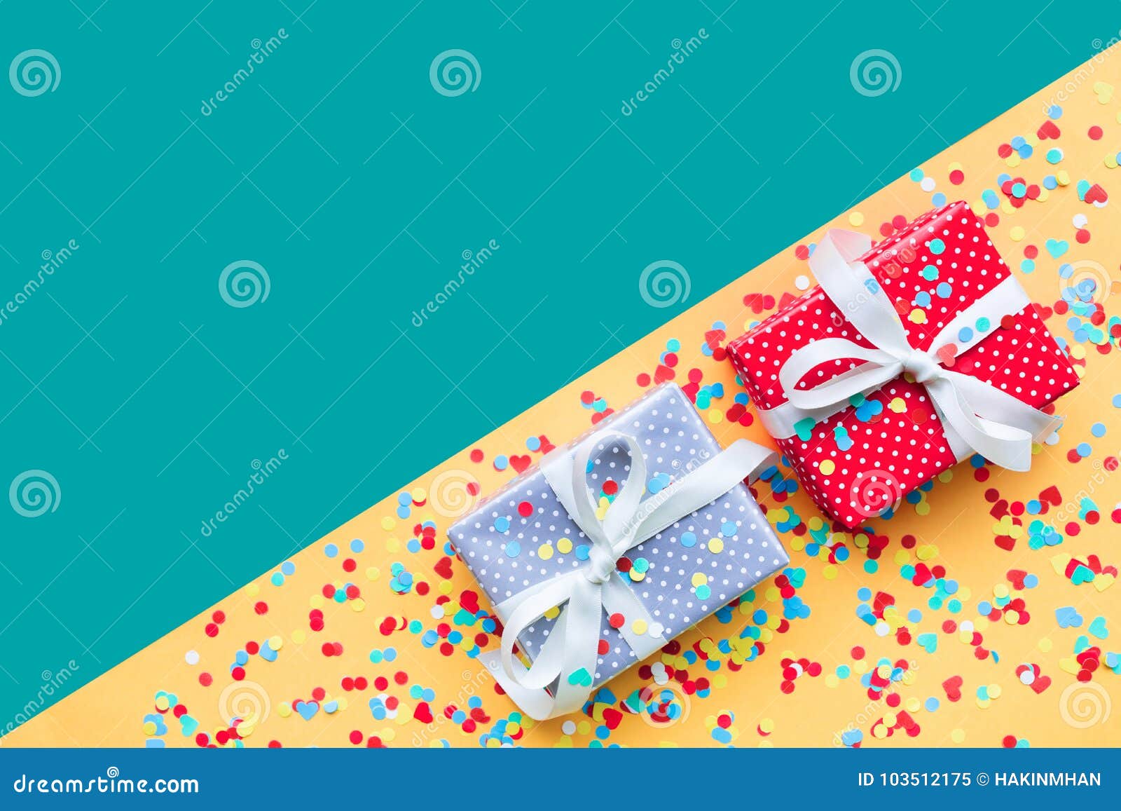 Celebration,party Backgrounds Concepts Ideas with Colorful Gift Box ...