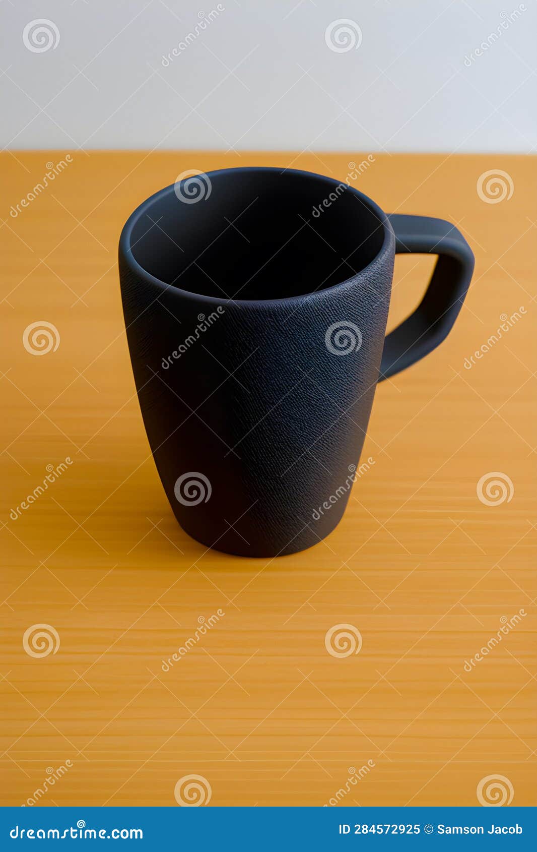 Empty Ceramic Mud on a Wooden Texture Generated by Ai Stock ...