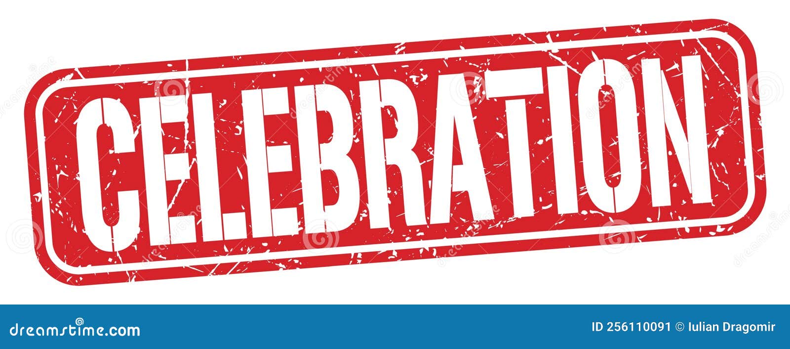 CELEBRATION Text Written on Red Stamp Sign Stock Illustration ...