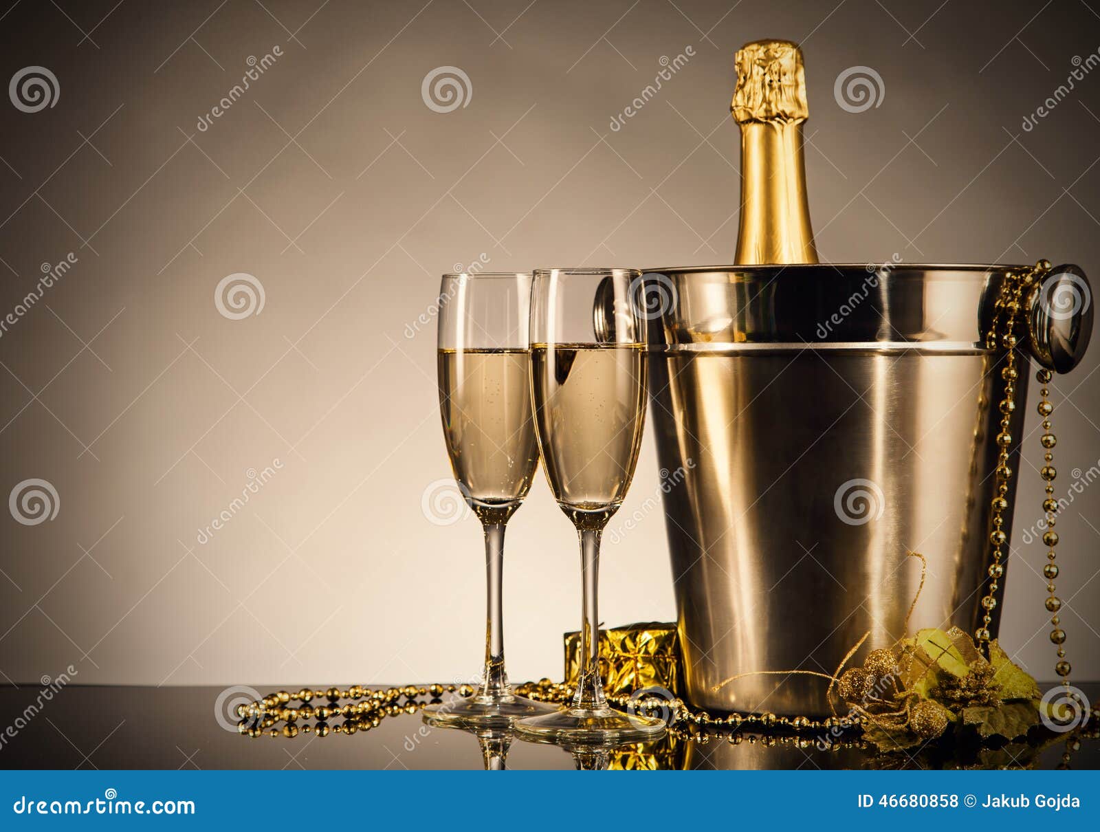 Celebration Theme with Champagne Still Life Stock Photo - Image of ...