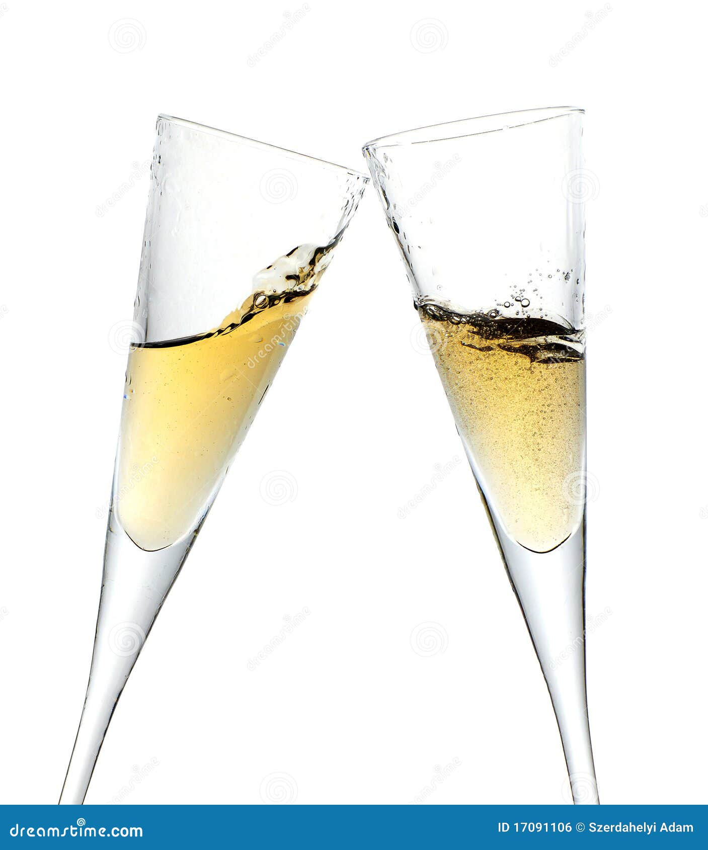 Celebration Toast with Champagne Stock Photo - Image of full, color ...