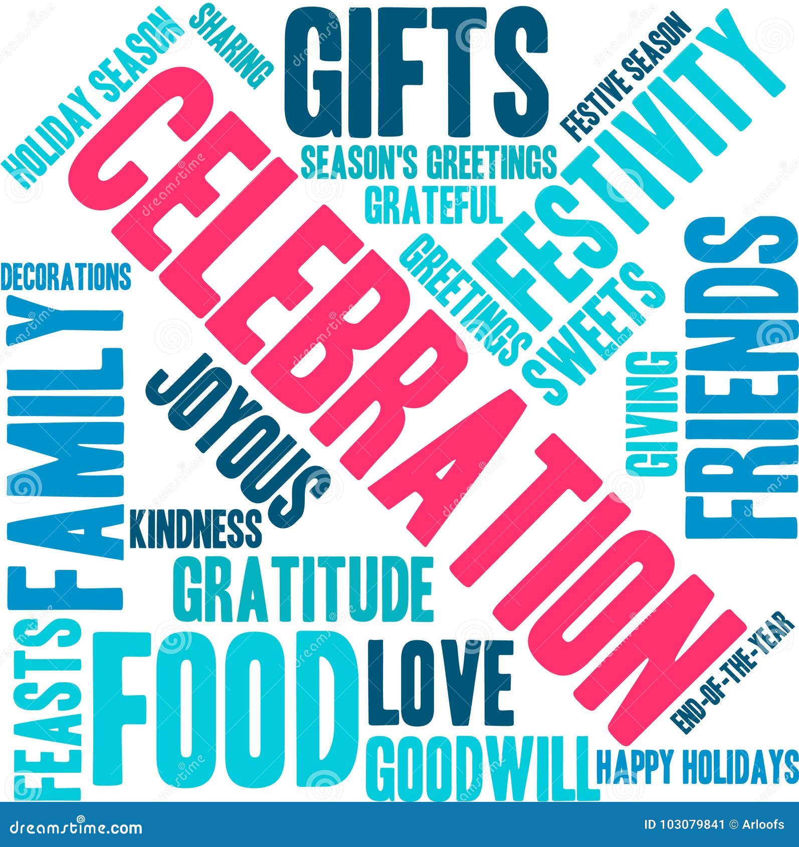 Celebration Word Cloud stock illustration. Illustration of family ...