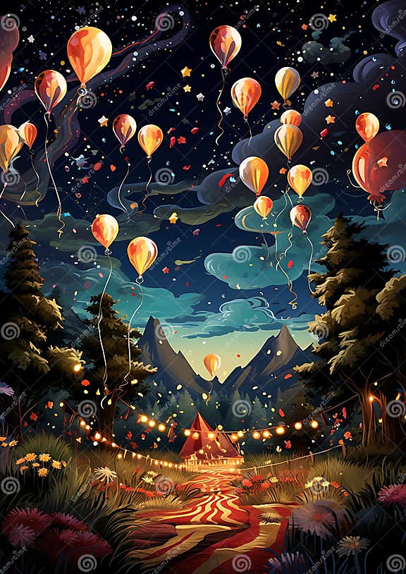 Celebratory Backdrop Designs Stock Illustration - Illustration of ...