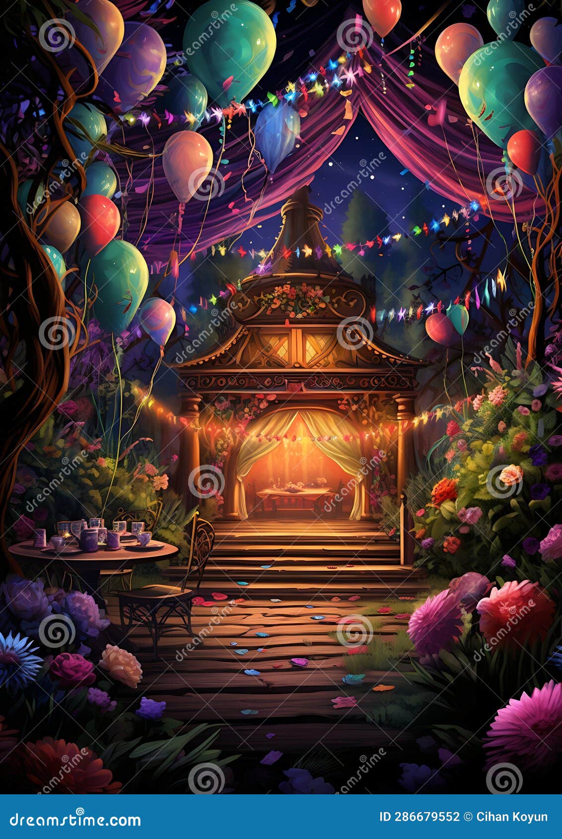 Celebratory Backdrop Designs Stock Illustration - Illustration of ...