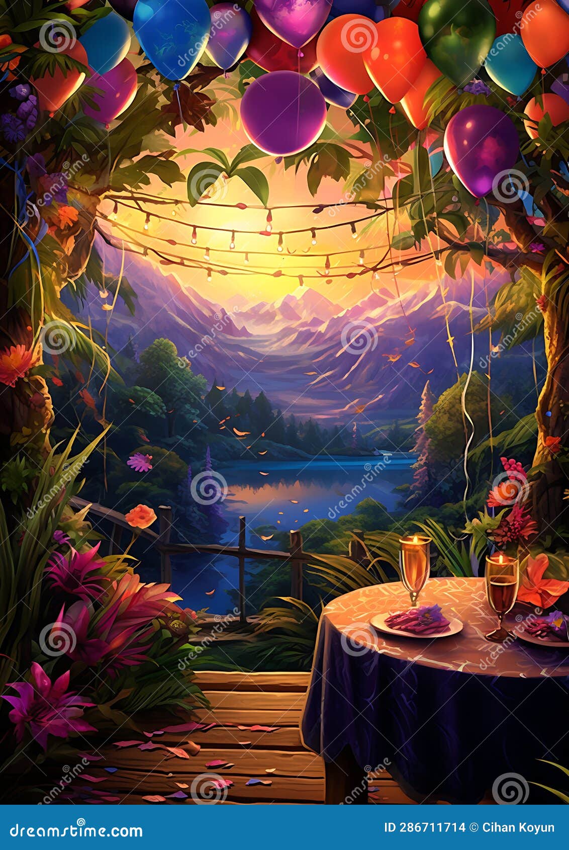 Celebratory Backdrop Designs Stock Illustration - Illustration of pink ...