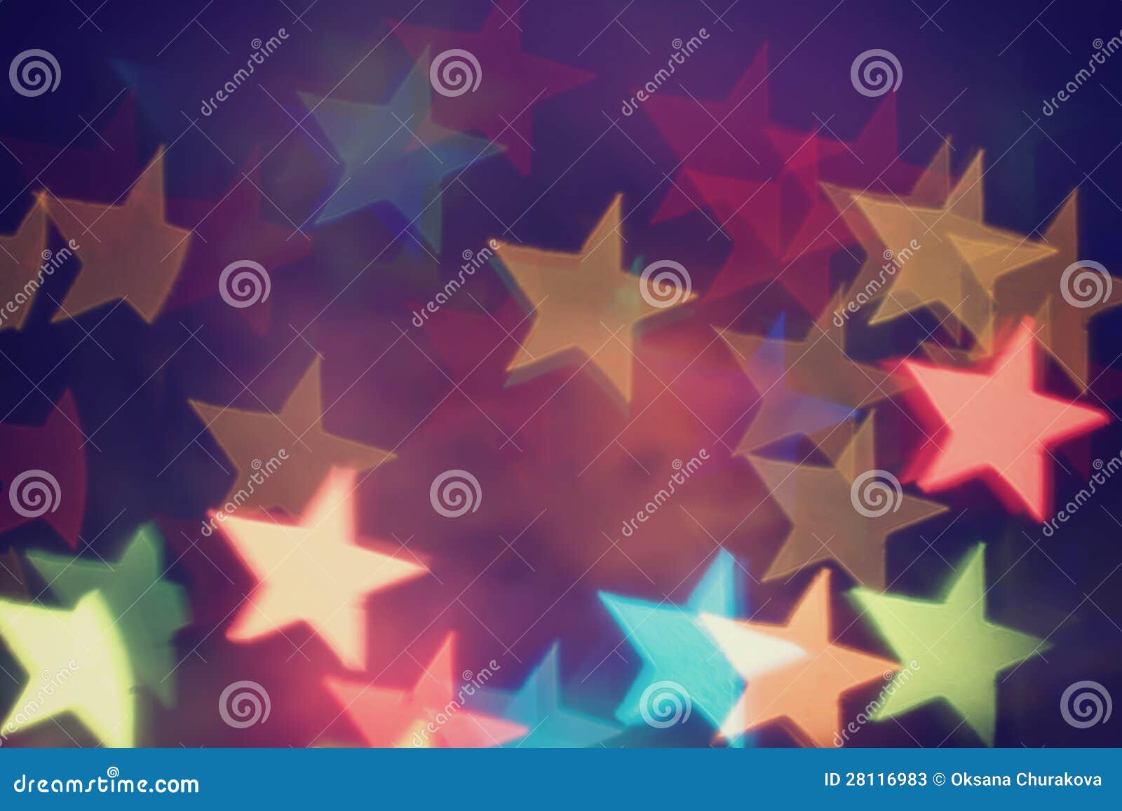 Celebratory Background with a Star Shaped Bokeh Stock Image - Image of ...