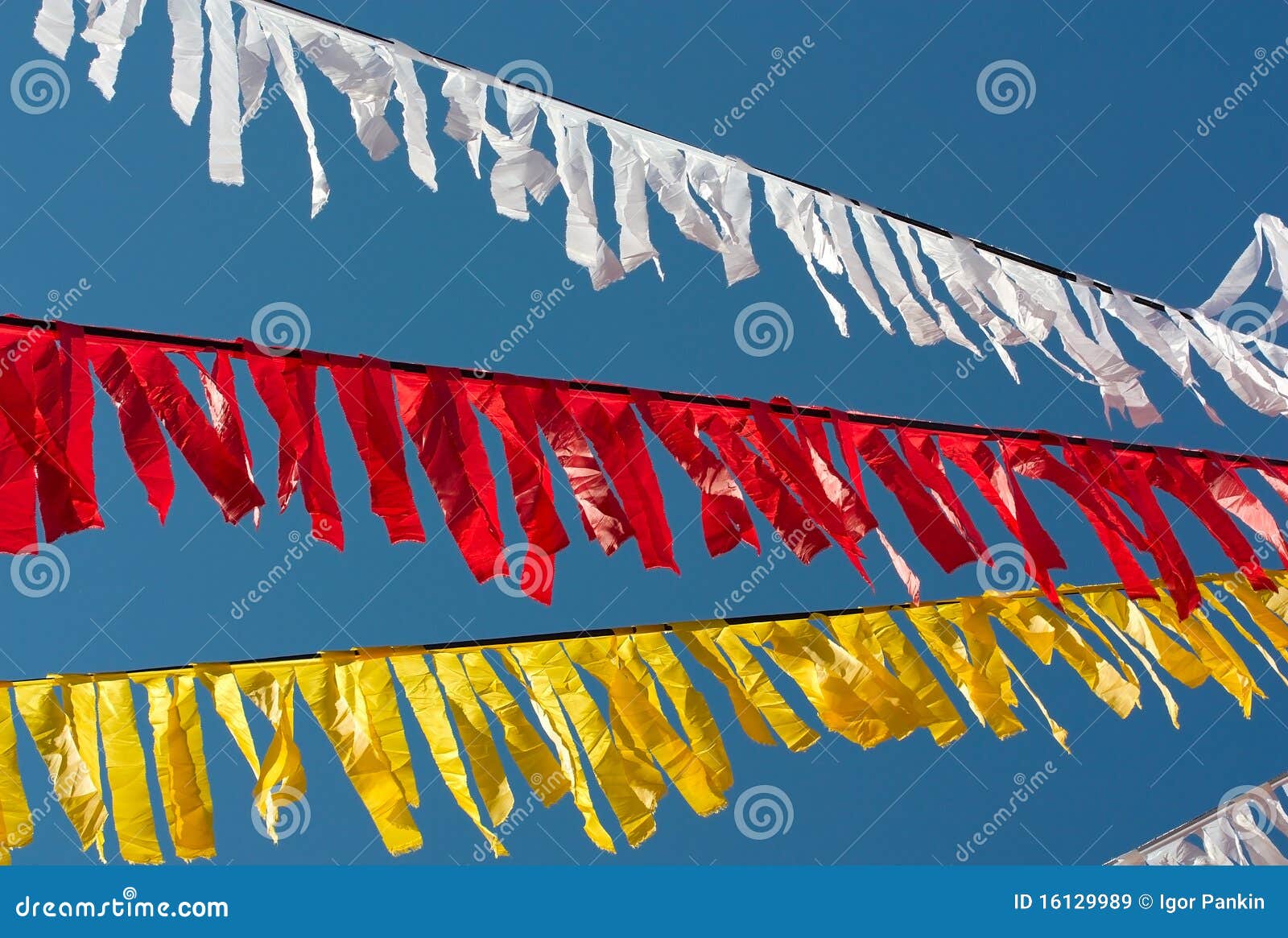 Celebratory colour tapes stock image. Image of event - 16129989