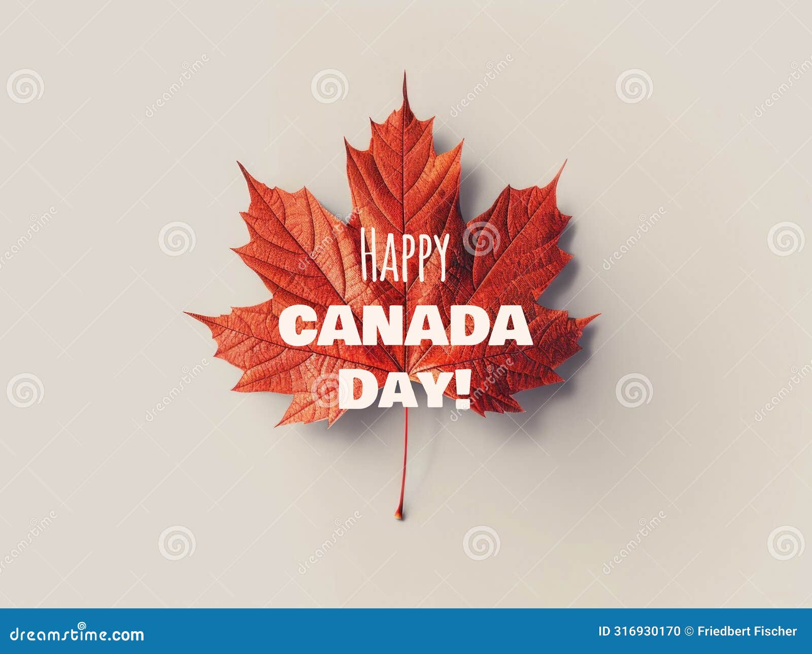 Celebratory Happy Canada Day Maple Leaf Design on Elegant Background ...