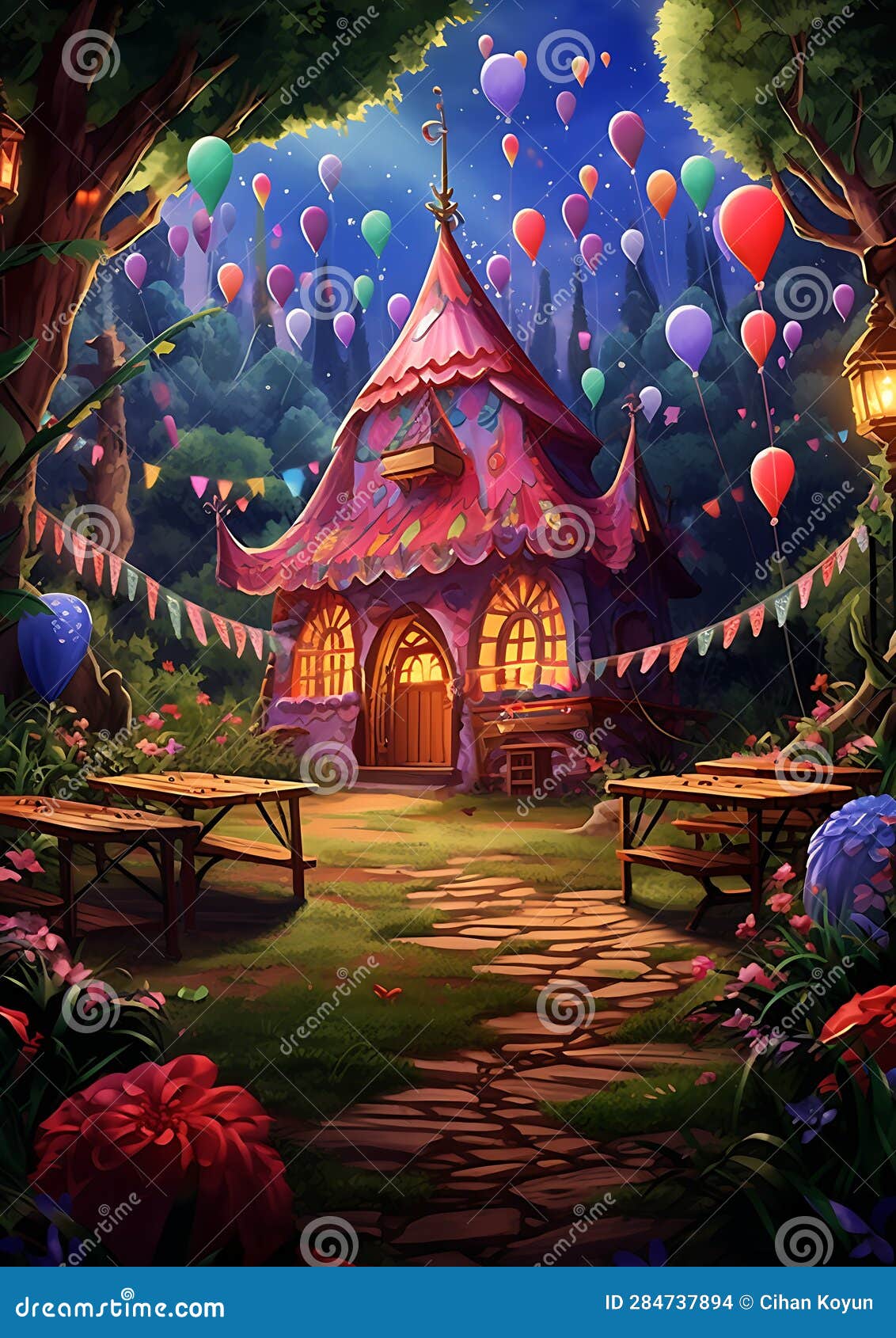 Celebratory Invitation Elements Stock Illustration - Illustration of ...