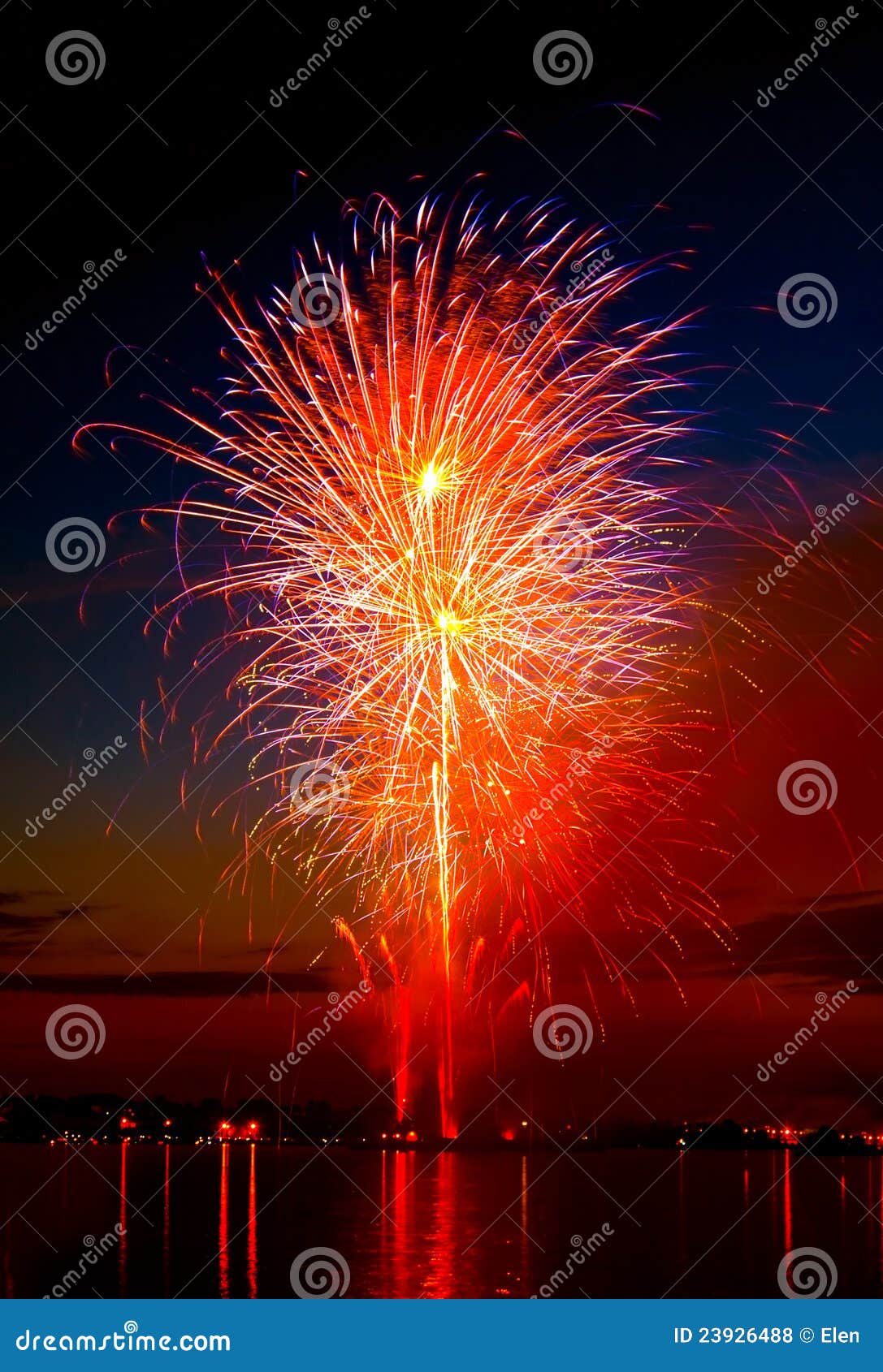 Celebratory red firework stock photo. Image of fine, abstract - 23926488