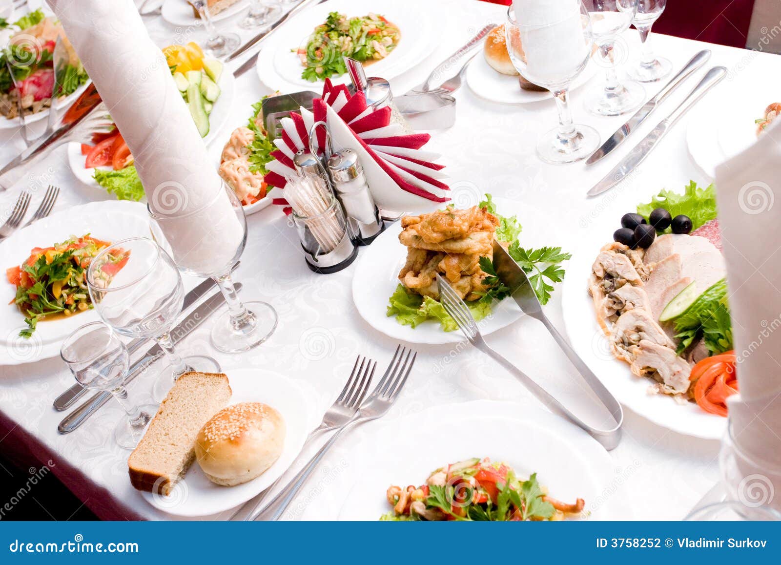 Celebratory table stock photo. Image of dinner, celebratory - 3758252