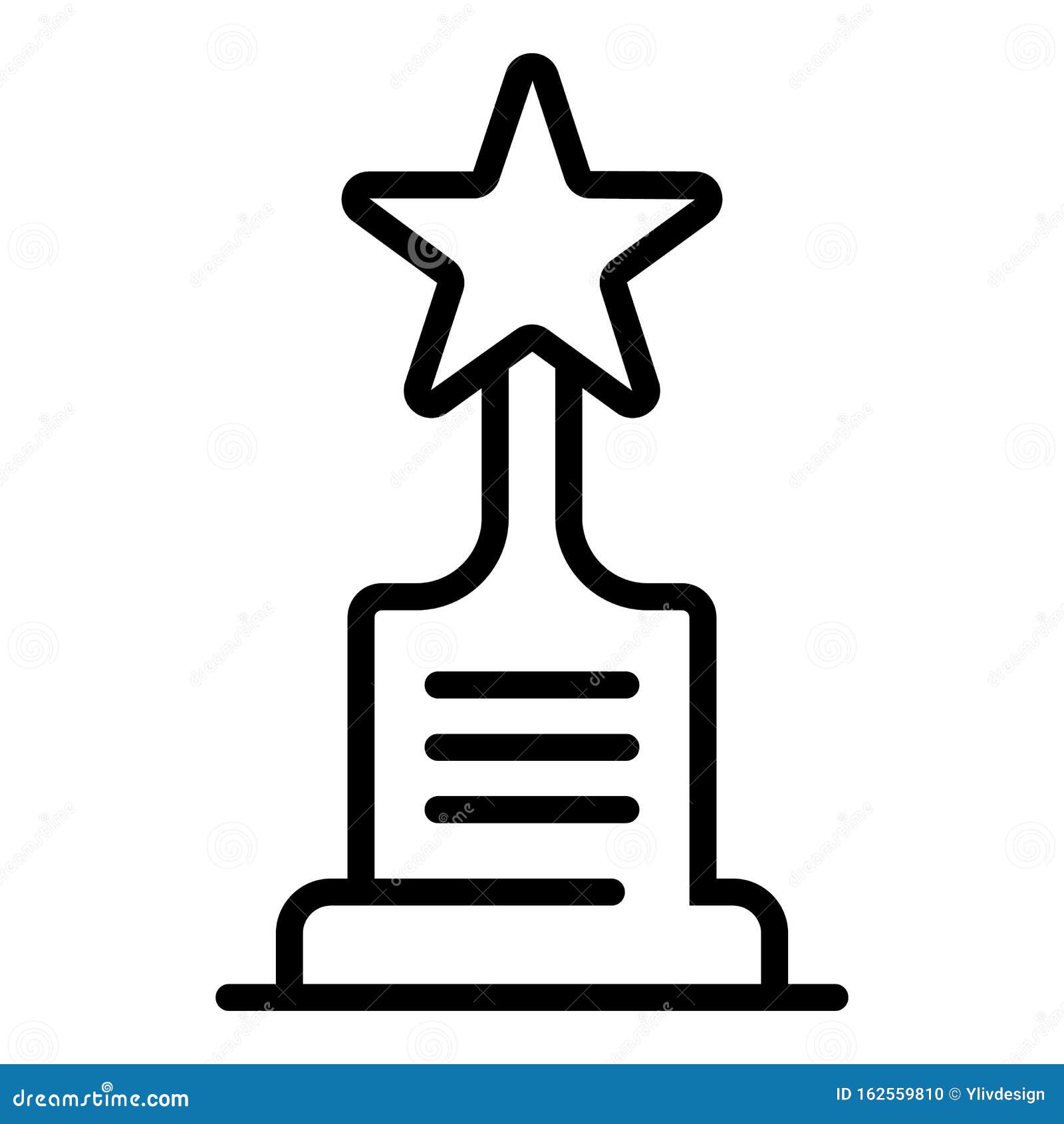 Celebrity Award Icon, Outline Style Stock Vector - Illustration of ...