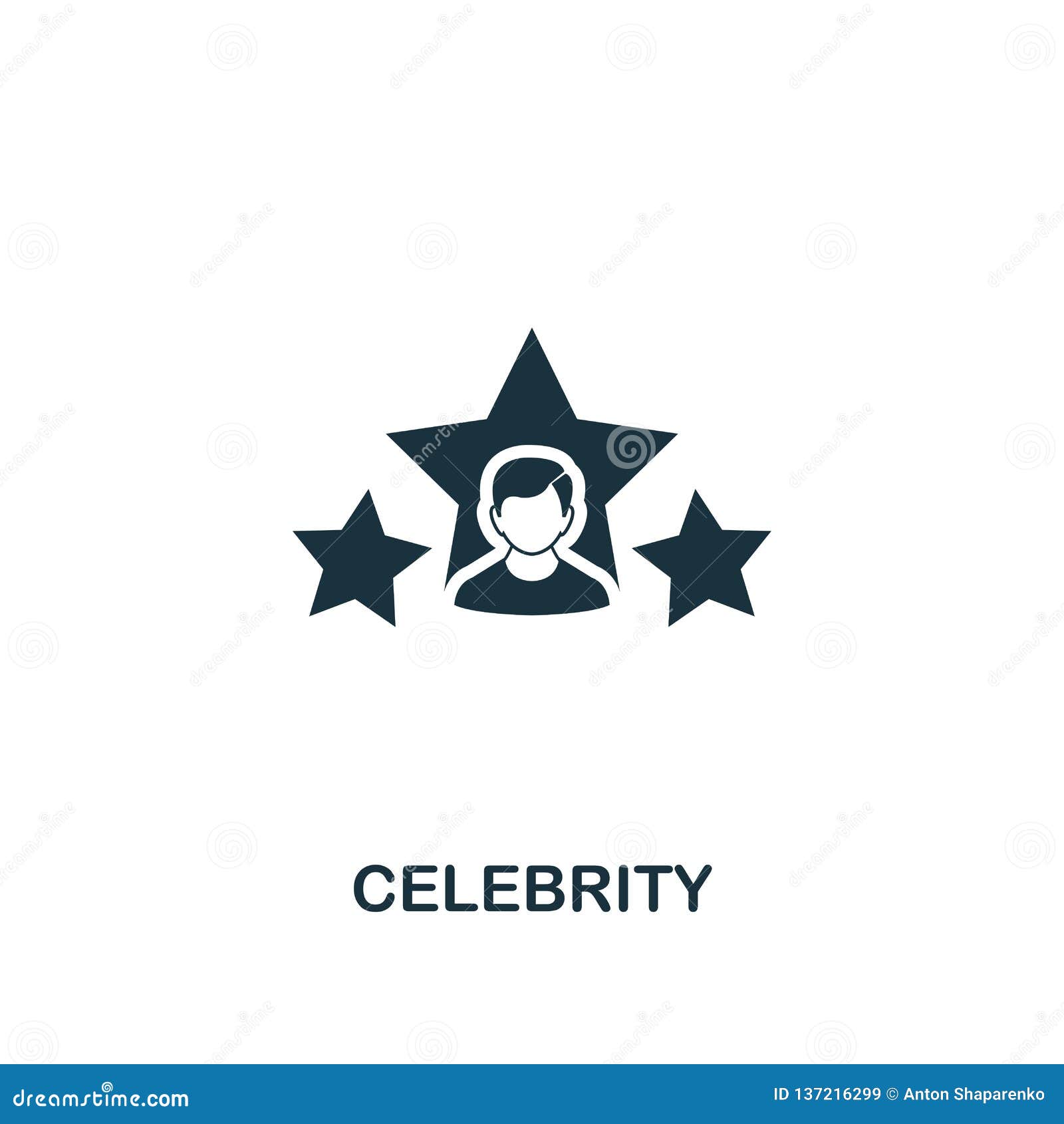 Celebrity Icon. Premium Style Design from Influencer Icon Collection ...