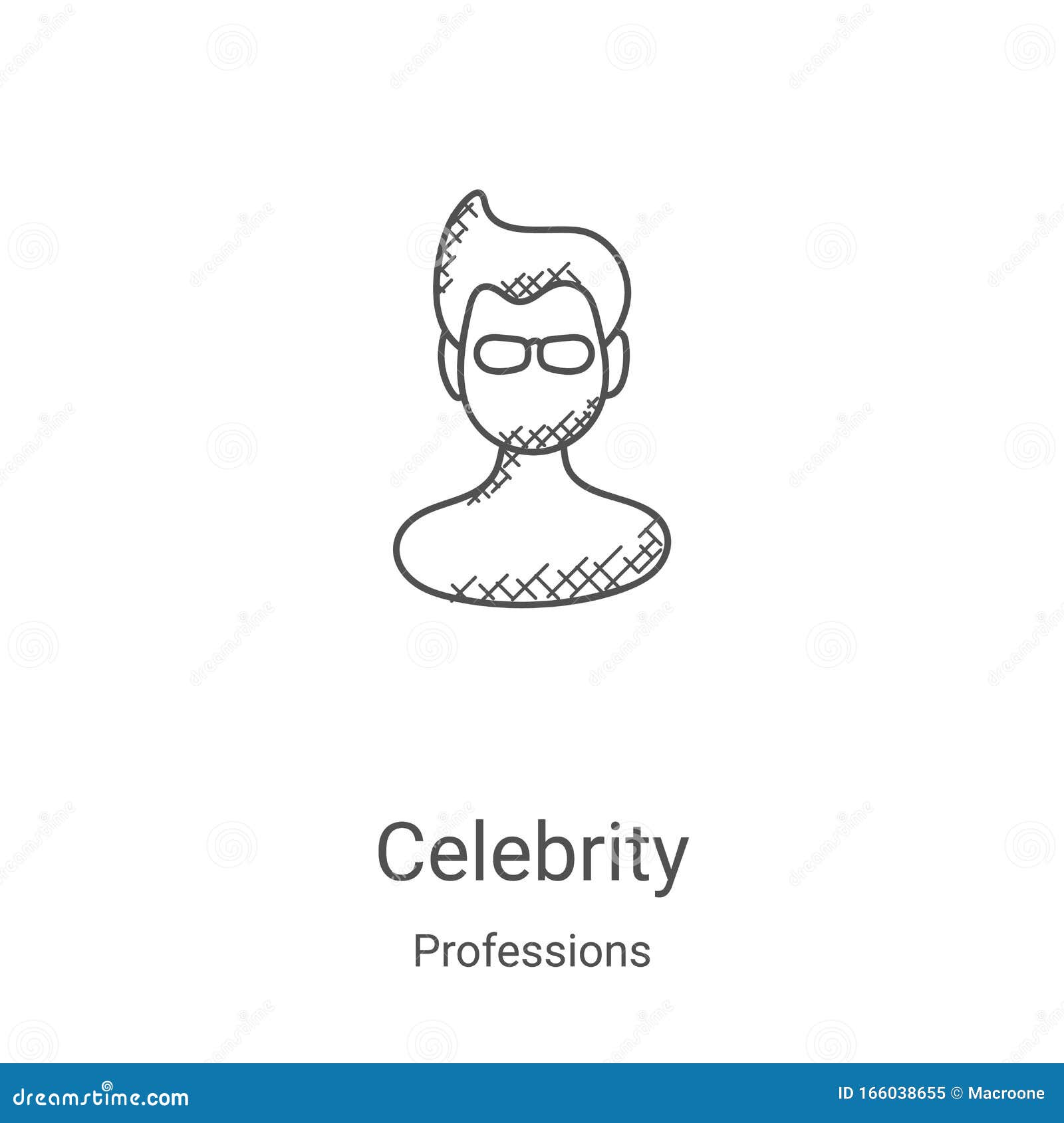 Celebrity Icon Vector From Professions Collection. Thin Line Celebrity ...