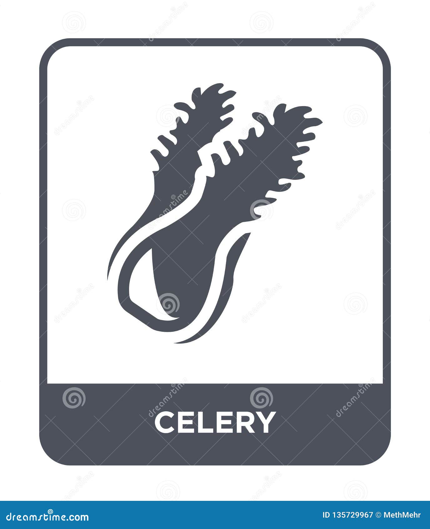 Celery Icon in Trendy Design Style. Celery Icon Isolated on White ... Celery Icon in Trendy Design Style. Celery Icon Isolated on White ...
