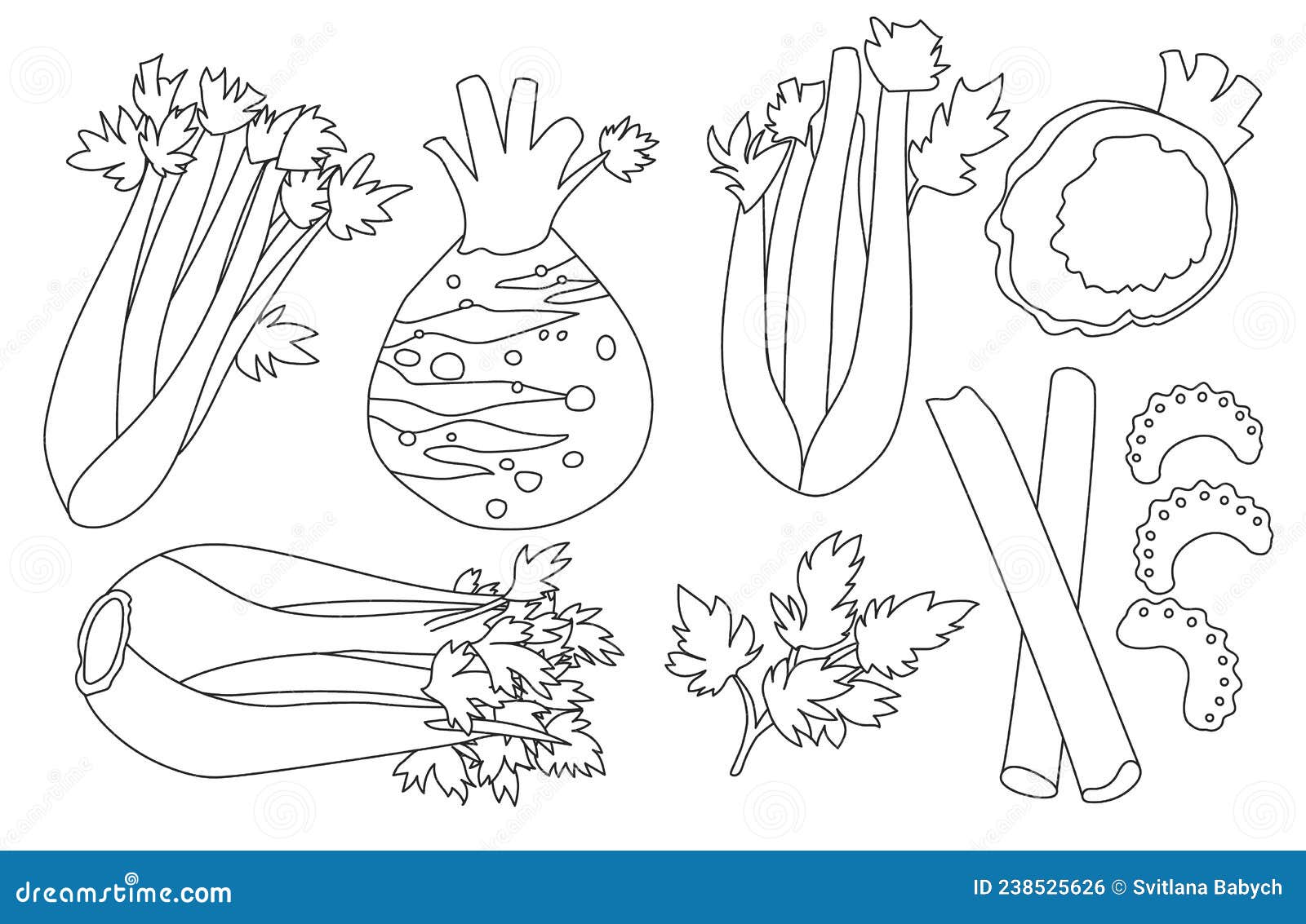 Celery Isolated Outline Set Icon. Vector Outline Set Icon Vegetable ... Celery Isolated Outline Set Icon. Vector Outline Set Icon Vegetable ...
